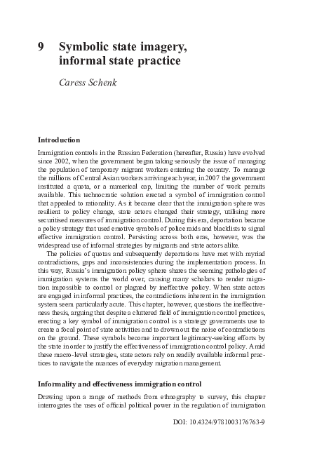 Pdf Symbolic State Imagery Informal State Practice