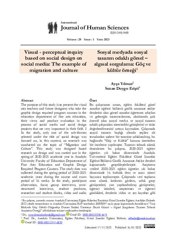(PDF) Visual - perceptual inquiry based on social design on social ...