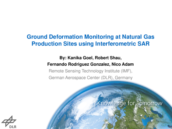 (PDF) Ground deformation monitoring at natural gas production sites ...