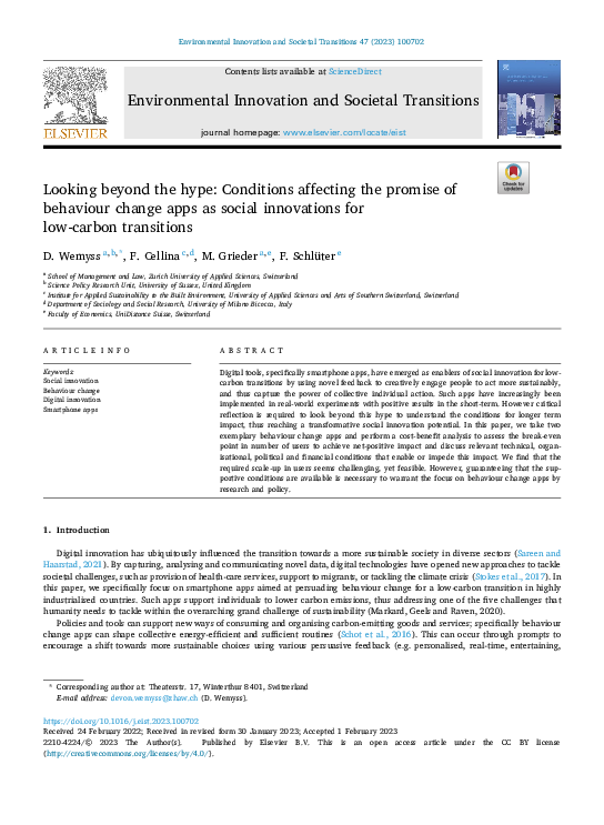 (PDF) Looking beyond the hype: Conditions affecting the promise of ...