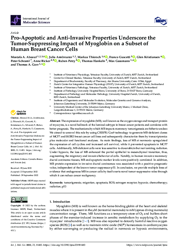 (PDF) Pro-Apoptotic and Anti-Invasive Properties Underscore the Tumor ...