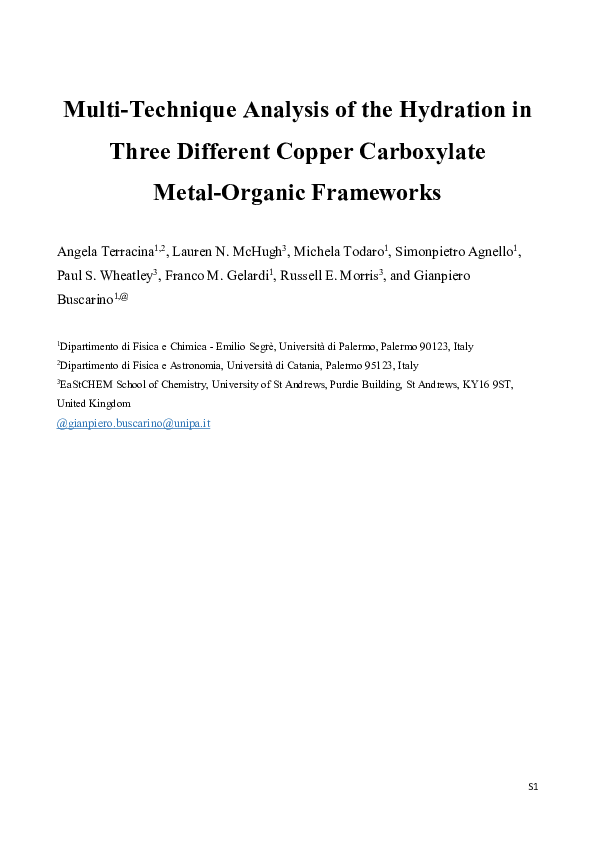 (PDF) Multitechnique Analysis of the Hydration in Three Different ...