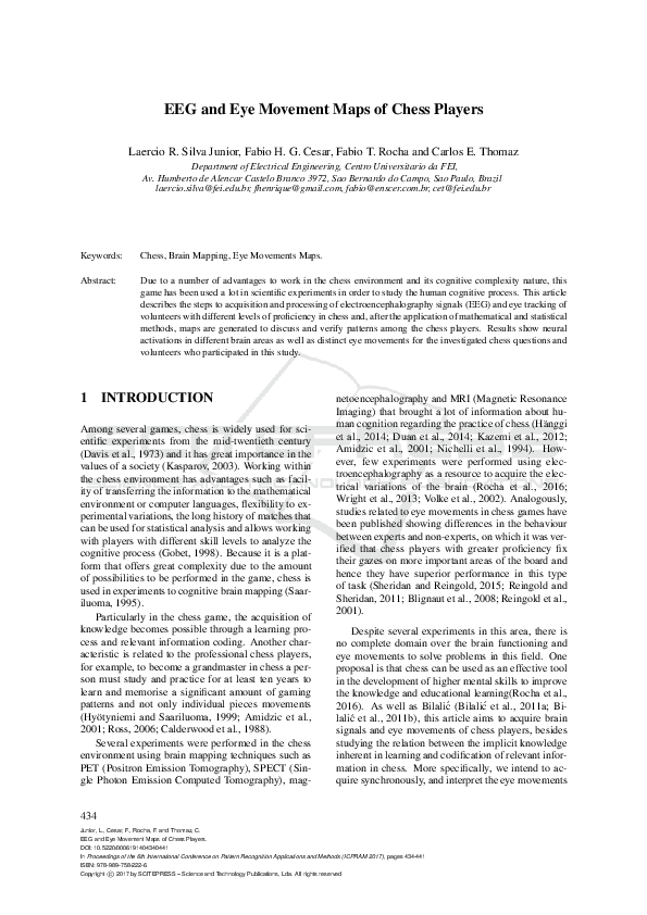 (PDF) EEG and Eye Movement Maps of Chess Players