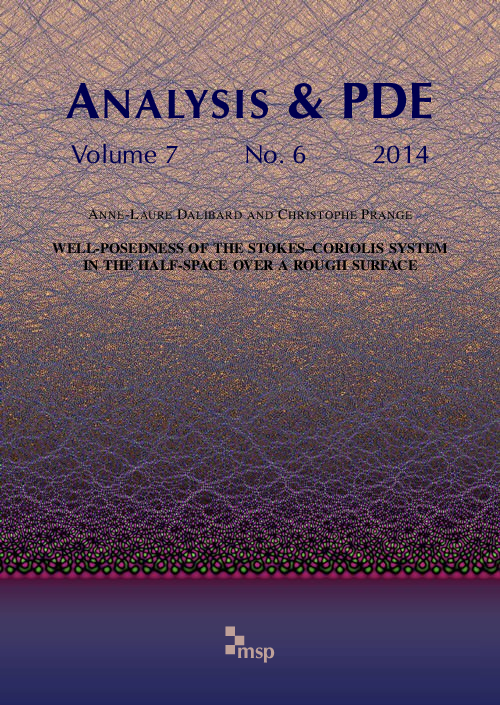(PDF) Well-posedness of the Stokes–Coriolis system in the half-space over a rough surface