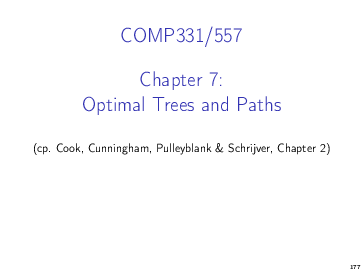 (PDF) Optimal Trees and Paths