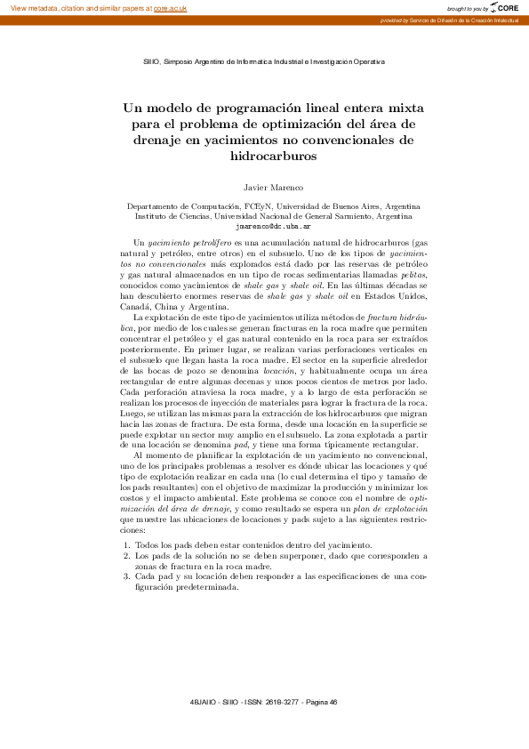 (PDF) Un modelo de programación lineal entera mixta para el problema de ...
