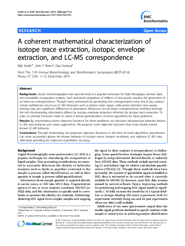 (PDF) A coherent mathematical characterization of isotope trace ...