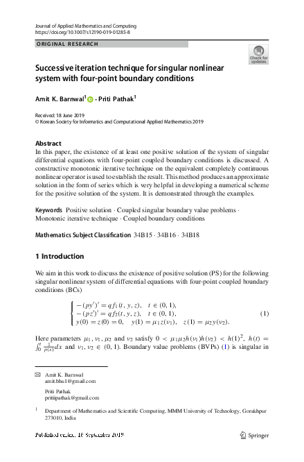 (PDF) Successive iteration technique for singular nonlinear system with four-point boundary ...