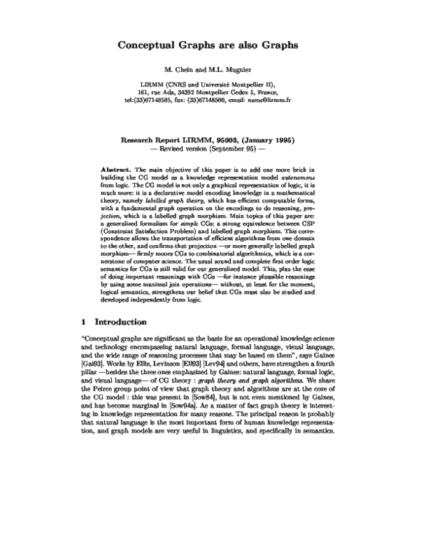 (PDF) Conceptual Graphs Are Also Graphs