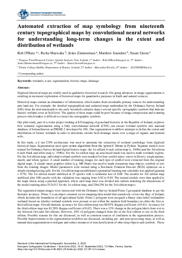 (PDF) Automated extraction of map symbology from nineteenth century topographical maps by ...