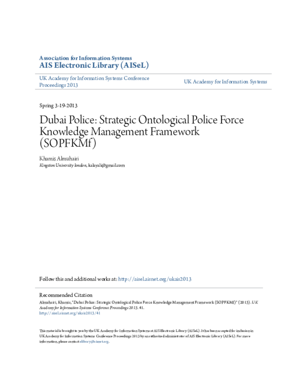 (PDF) Dubai Police: Strategic Ontological Police Force Knowledge ...