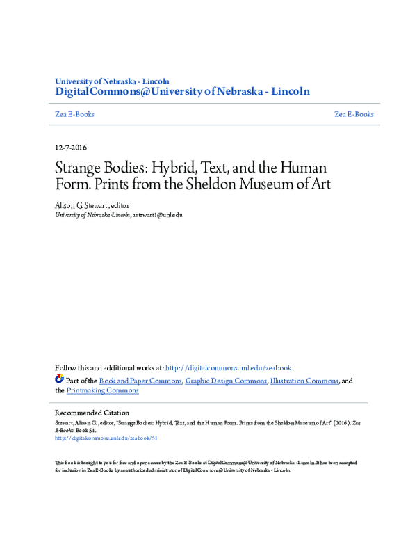 (PDF) Strange Bodies: Hybrid, Text, and the Human Form. Prints from the ...