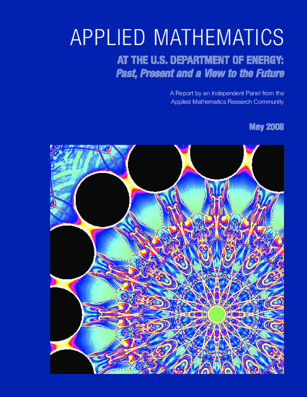 (PDF) Applied Mathematics at the U.S. Department of Energy: Past ...