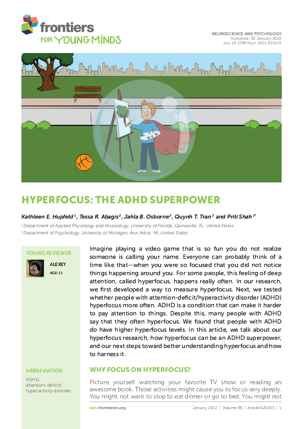 (PDF) Hyperfocus: The ADHD Superpower