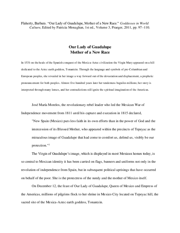 (PDF) Our Lady of Guadalupe - Barbara Flaherty