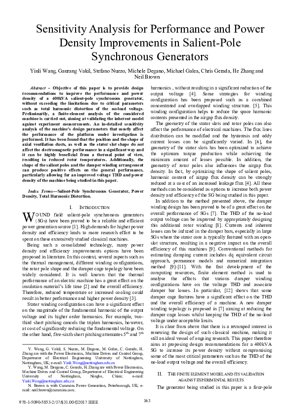 Pdf Sensitivity Analysis For Performance And Power Density