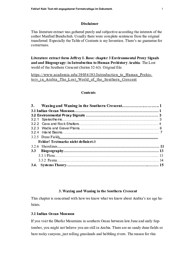 (PDF) Literature extract form Jeffrey I. Rose: chapter 3 Environmental ...