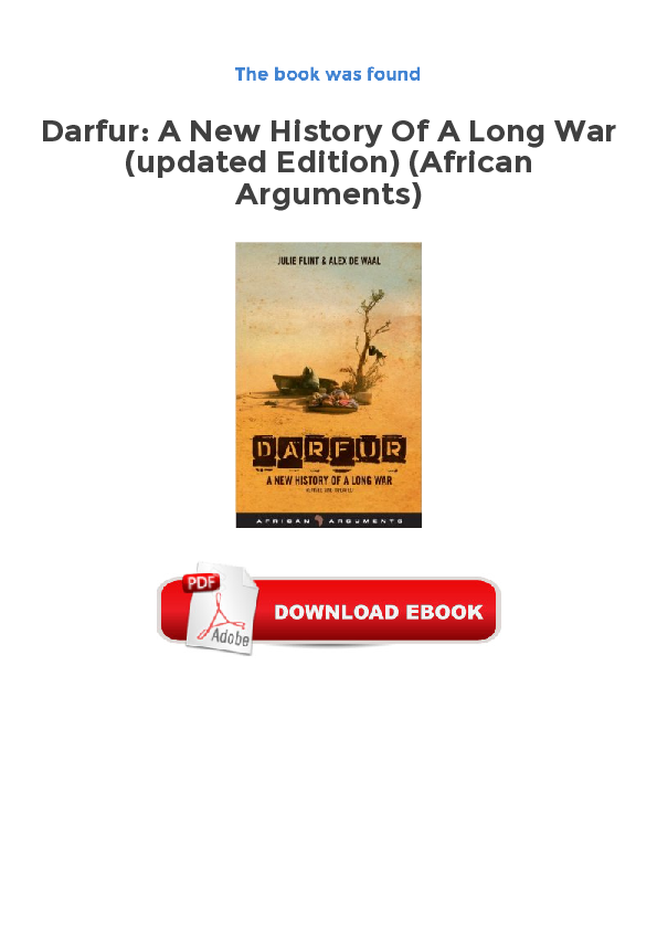 (PDF) Darfur: A New History of a Long War