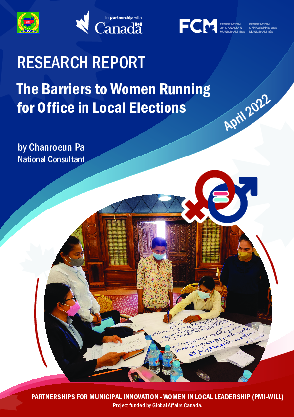 (PDF) The Barriers to Women Running for Office in Local Elections in Cambodia