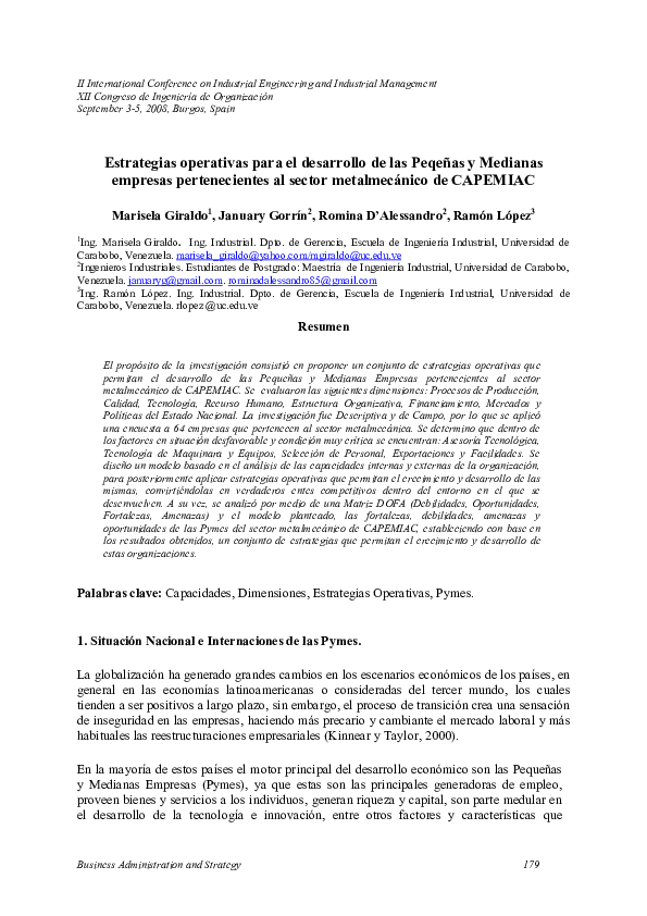 (PDF) Estrategias operativas para el desarrollo de las pequeñas y ...