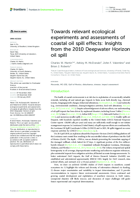 (PDF) Towards relevant ecological experiments and assessments of ...