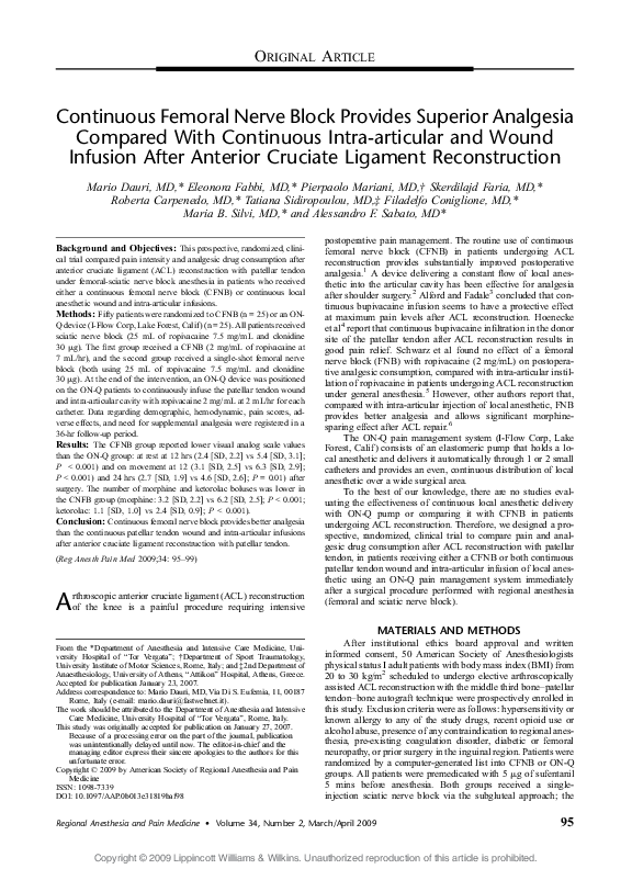 (PDF) 46: Continuous femoral nerve block provides superior analgesia ...