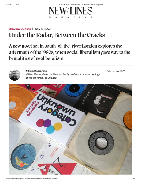 (PDF) Under the Radar, Between the Cracks