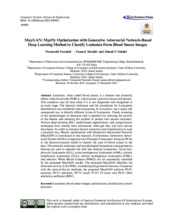 Pdf Maygan Mayfly Optimization With Generative Adversarial Network Based Deep Learning Method