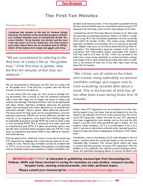 (PDF) The First Ten Minutes | Rob Graham - Academia.edu