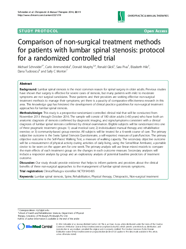 (PDF) Comparison of non-surgical treatment methods for patients with ...