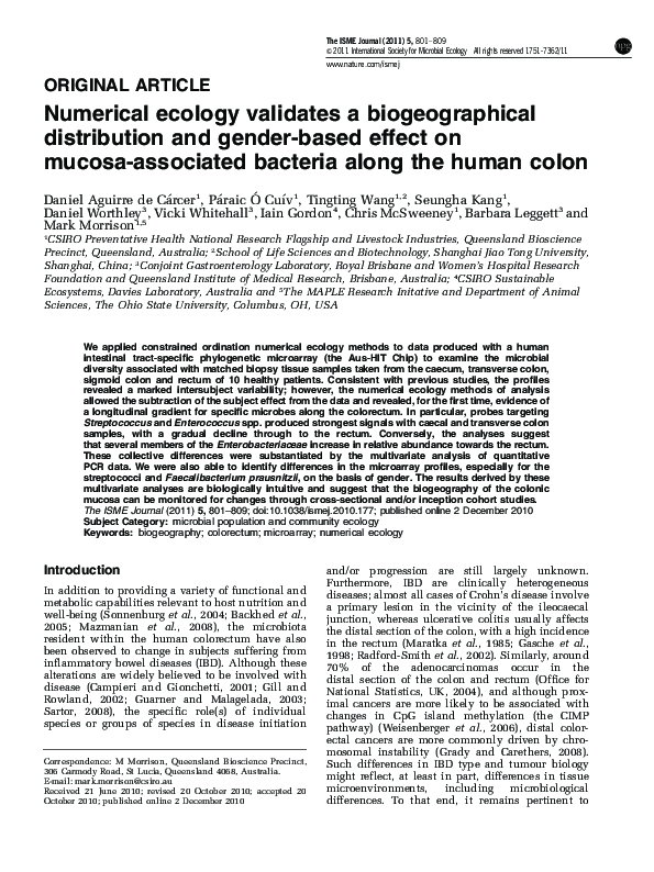 (PDF) Numerical ecology validates a biogeographical distribution and ...