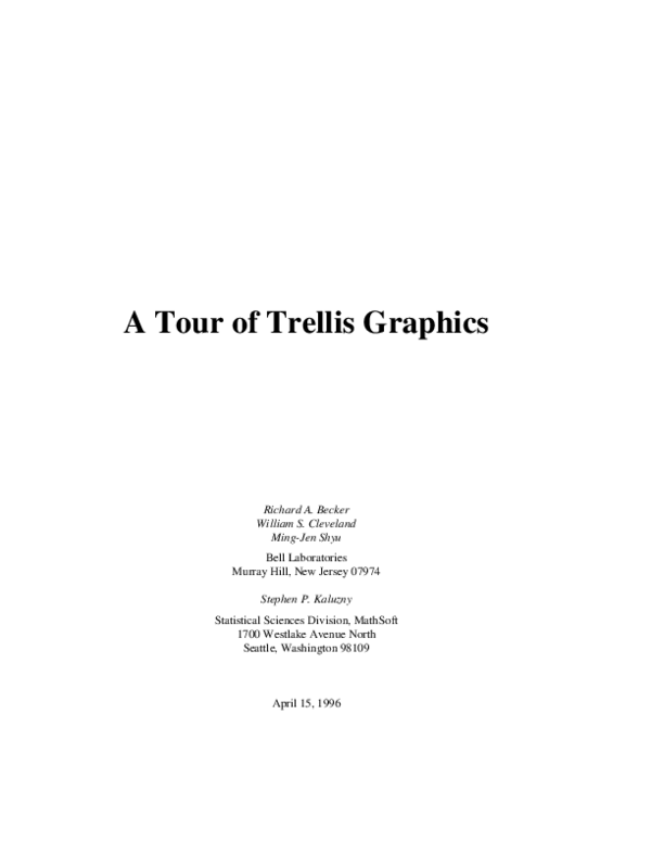 (PDF) A Tour of Trellis Graphics