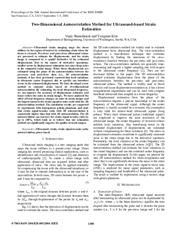 (PDF) Two-dimensional autocorrelation method for ultrasound-based strain estimation