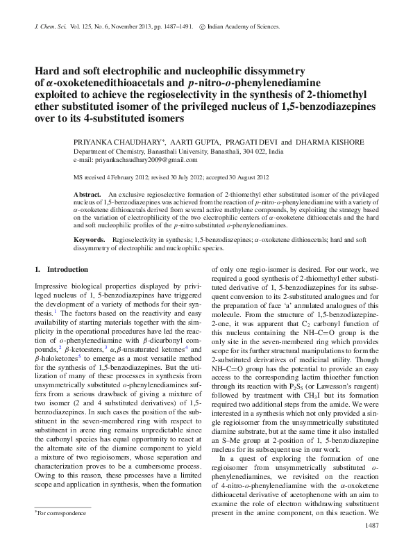 (PDF) ChemInform Abstract: Hard and Soft Electrophilic and Nucleophilic ...