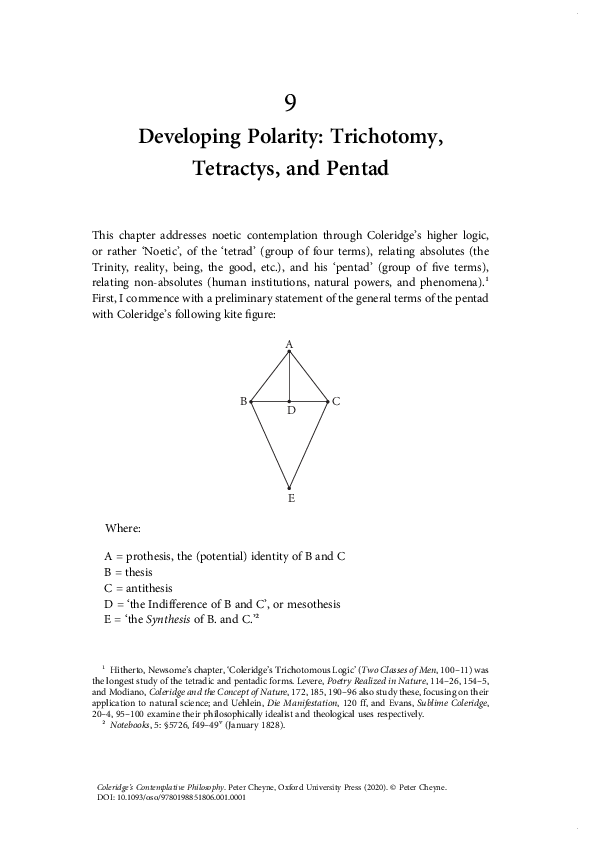 (PDF) Developing Polarity: Trichotomy, Tetractys, and Pentad