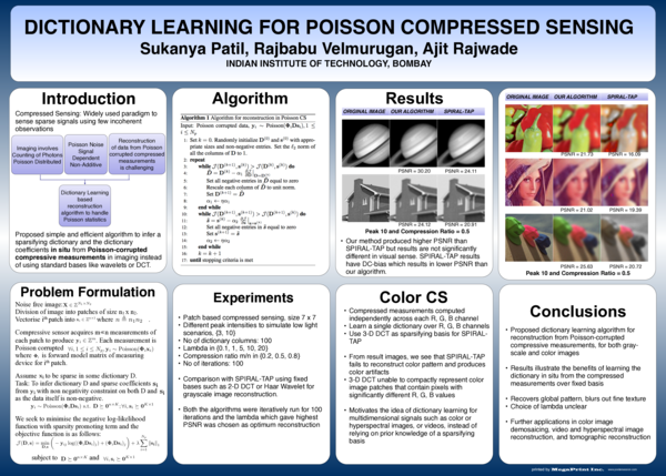 (PDF) Dictionary learning for Poisson compressed sensing