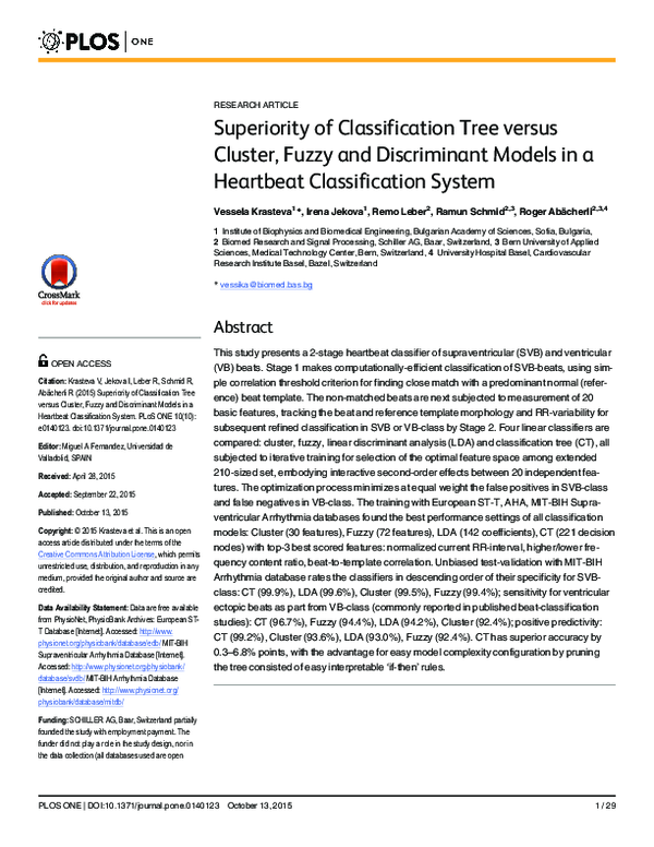 Pdf Superiority Of Classification Tree Versus Cluster Fuzzy And