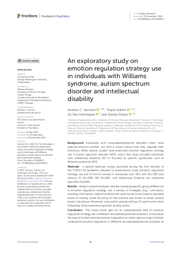 (PDF) An exploratory study on emotion regulation strategy use in ...