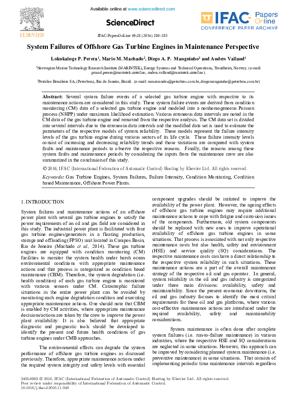 (PDF) System Failures of Offshore Gas Turbine Engines in Maintenance ...