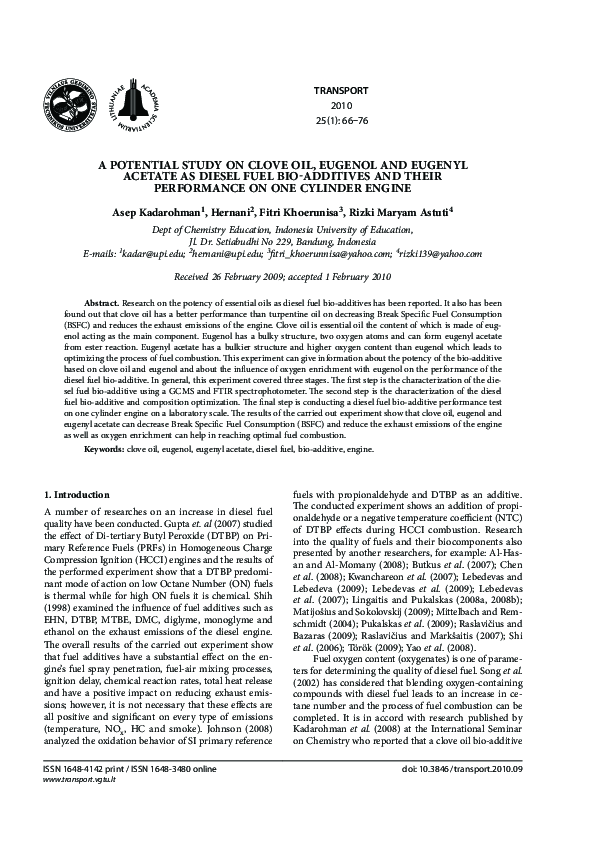 (PDF) A Potential Study on Clove Oil, Eugenol and Eugenyl Acetate as ...