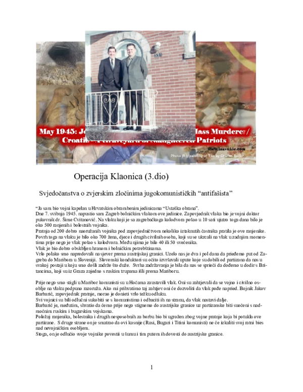(DOC) Operacija Klaonica (3.dio