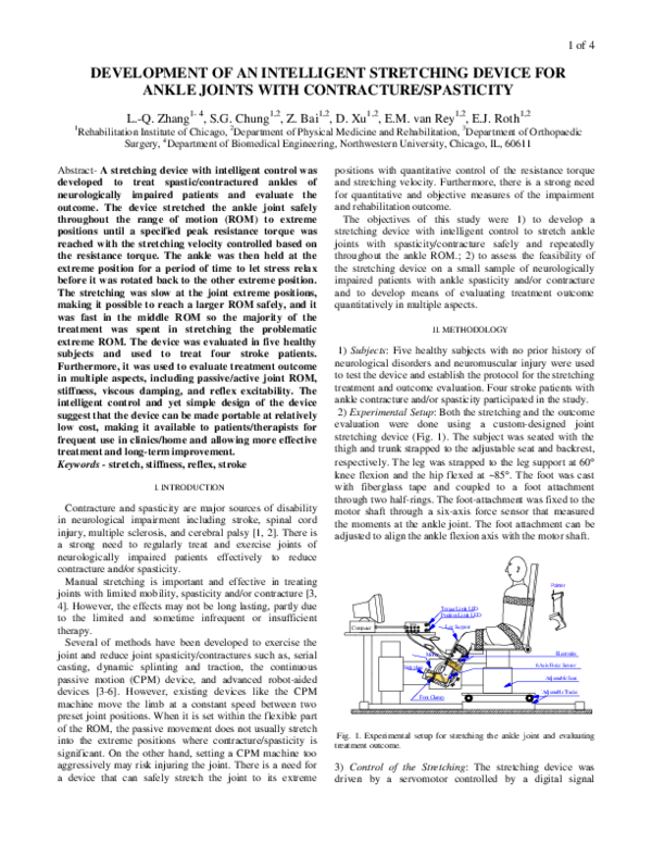 (PDF) Development of an intelligent stretching device for ankle joints ...