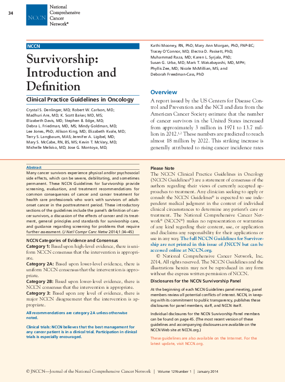 (PDF) Survivorship: Introduction and Definition
