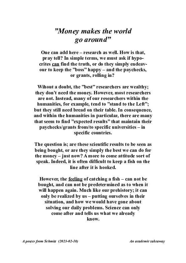 (PDF) "Money makes the world go around" | Lou Schmitt - Academia.edu