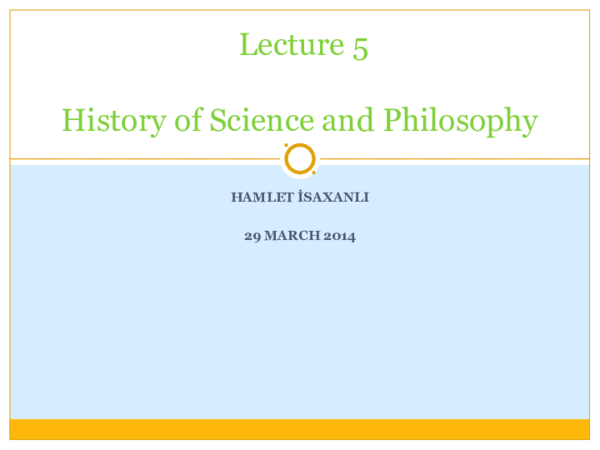 (PDF) History of Science and Philosophy | Hamlet Isaxanli (Isayev ...