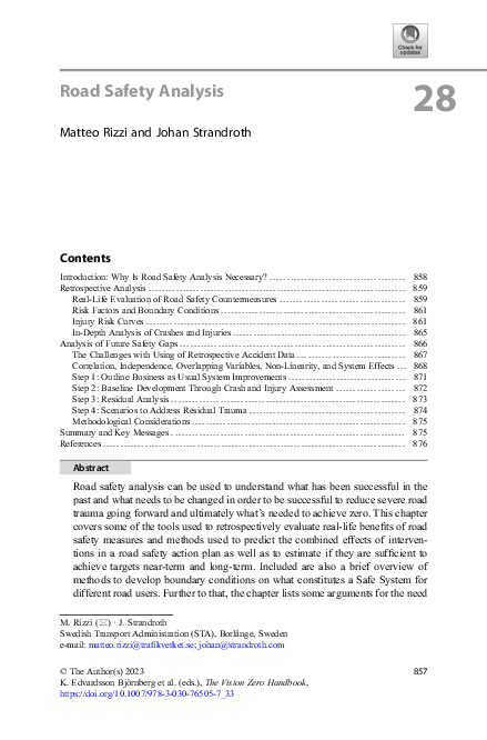 (PDF) Road Safety Analysis