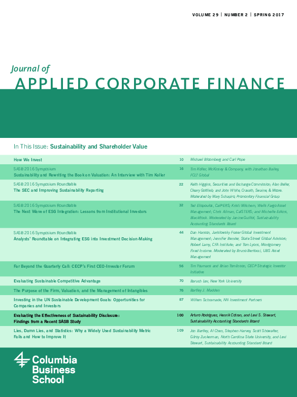 (PDF) Evaluating the Effectiveness of Sustainability Disclosure ...