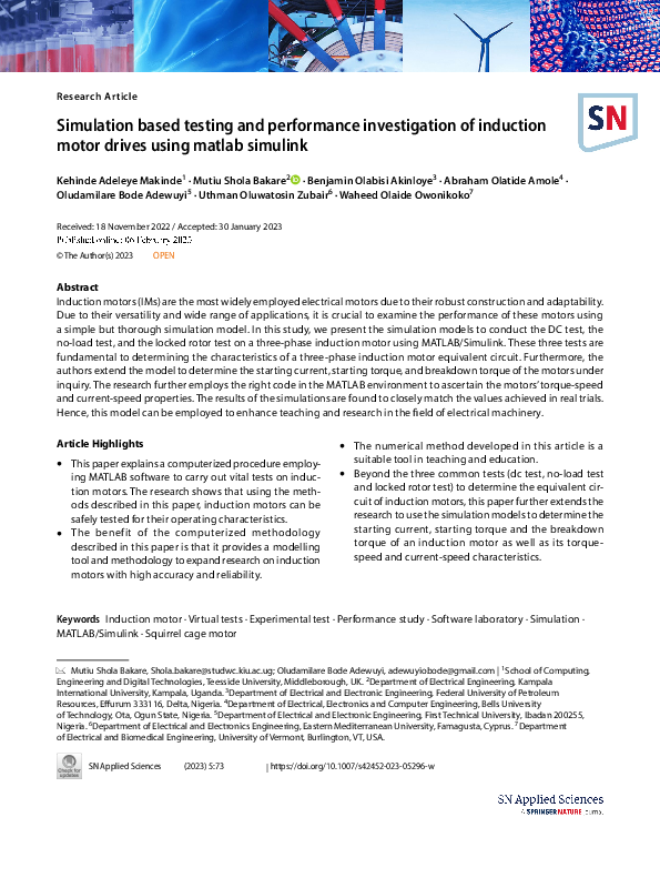 Pdf Simulation Based Testing And Performance Investigation Of 9756