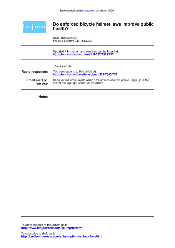 (PDF) No clear evidence from countries that have enforced the wearing ...