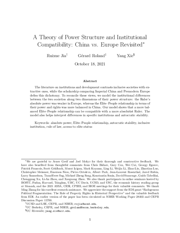 (PDF) A Theory of Power Structure and Institutional Compatibility ...